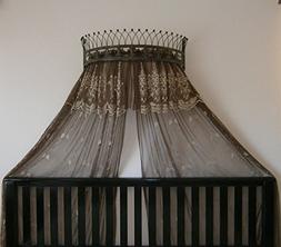 Octorose Metal Wall Teester Bed Canopy Drapery Crown